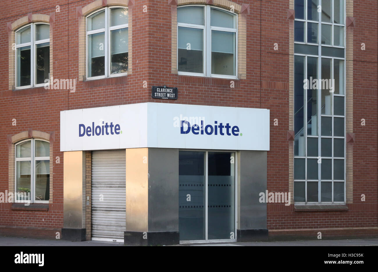 Deloitte's office in Bedford Street, Belfast, Northern Ireland Stock ...