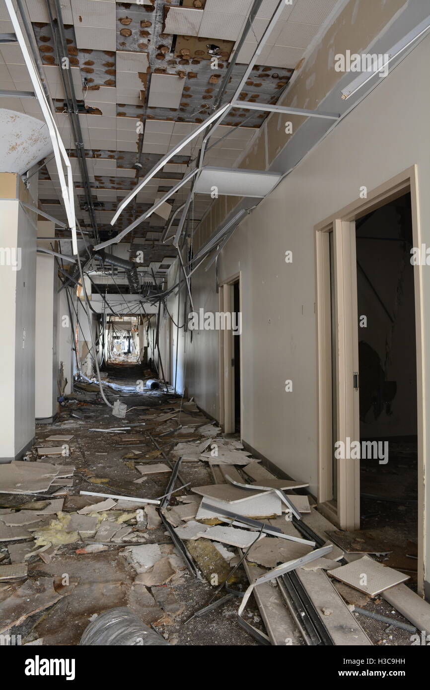 Hallway in Abandoned Building Stock Photo - Alamy