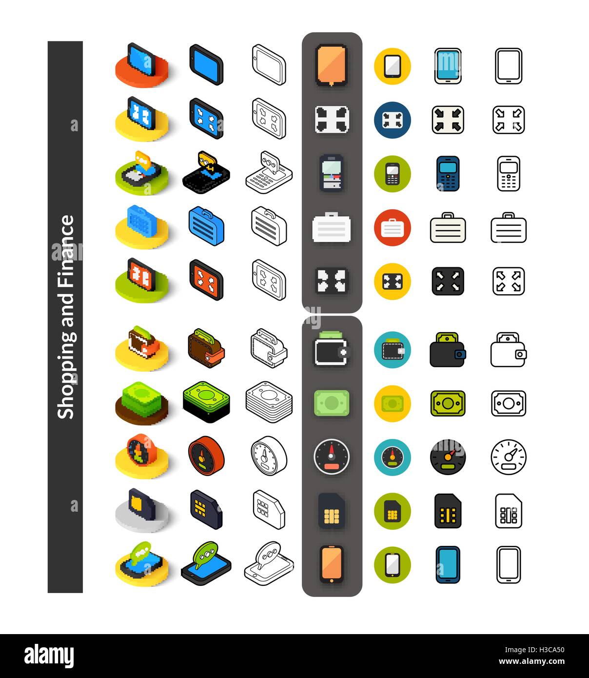 Shopping sim Stock Vector Images - Alamy