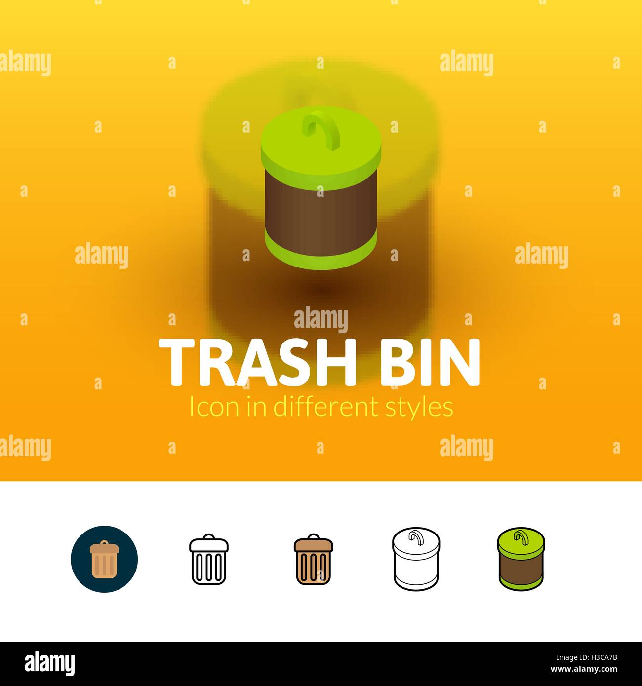 Slim your bin Stock Vector Images - Alamy