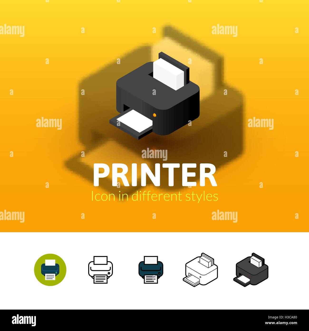 Printer ui Stock Vector Images - Alamy