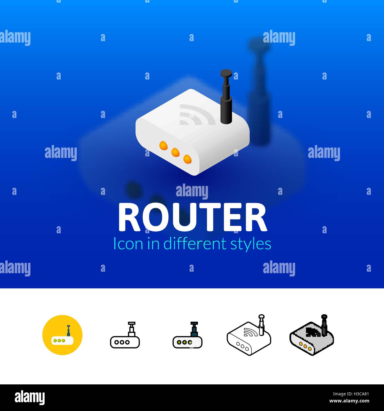 3d wireless internet router hi-res stock photography and images - Alamy