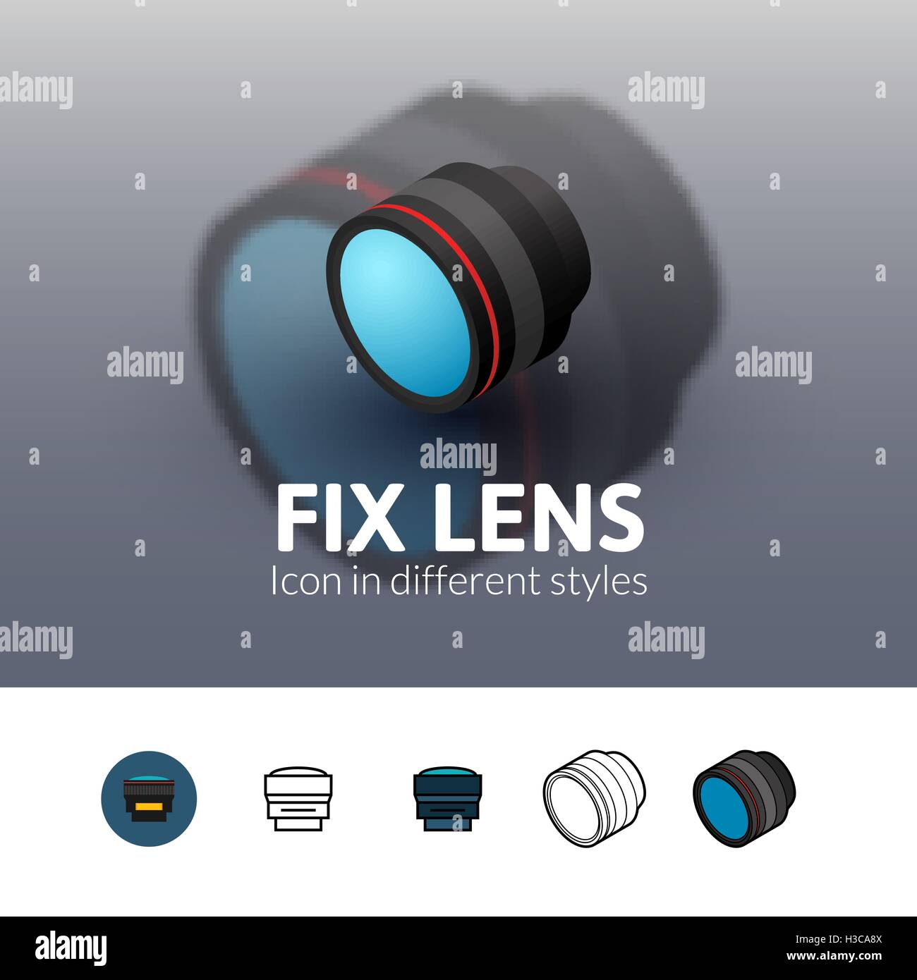 Fix lens Stock Vector Images - Alamy