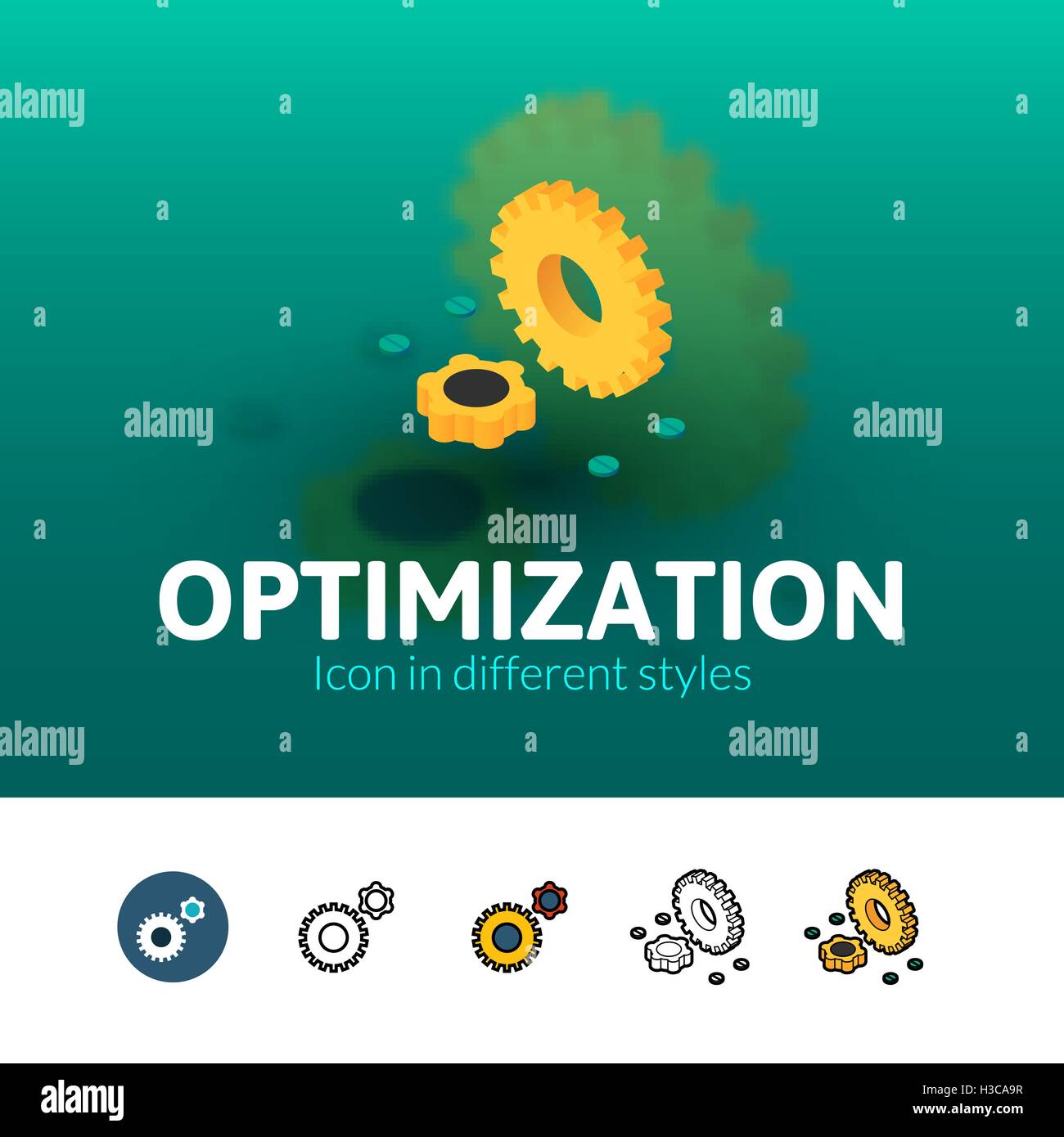 Optimization icon in different style Stock Vector Image & Art - Alamy