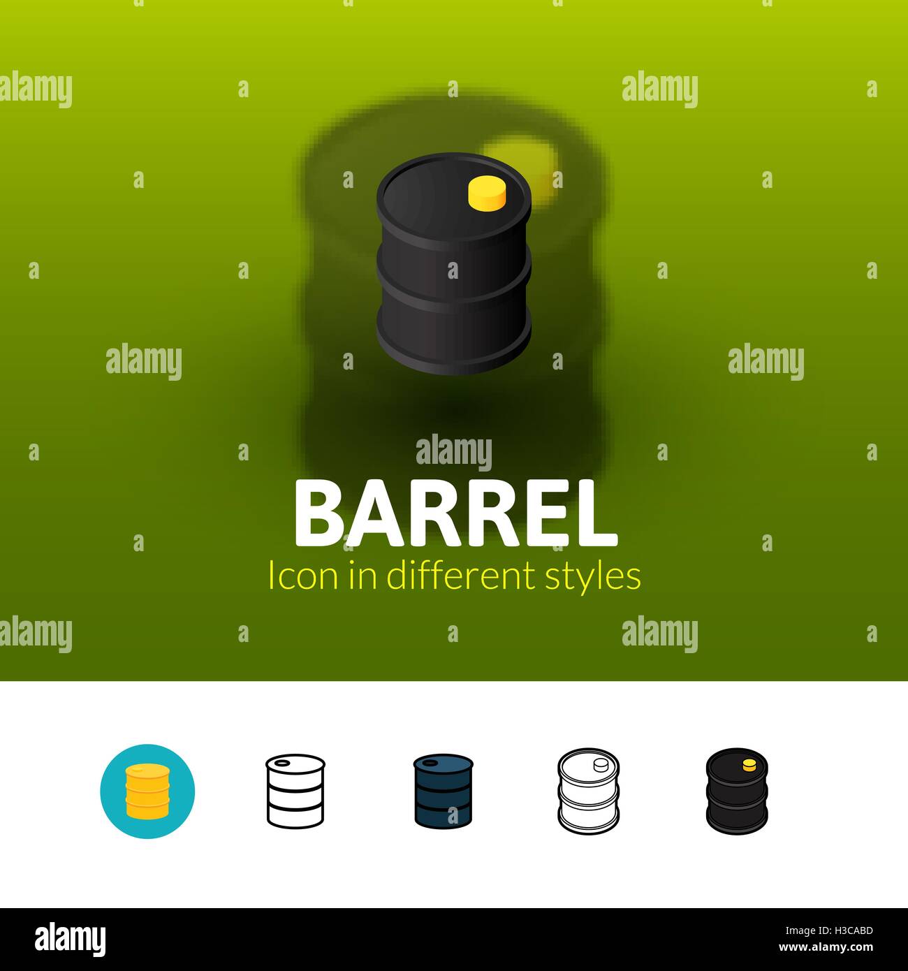 Black oil barrels 3d Stock Vector Images - Alamy