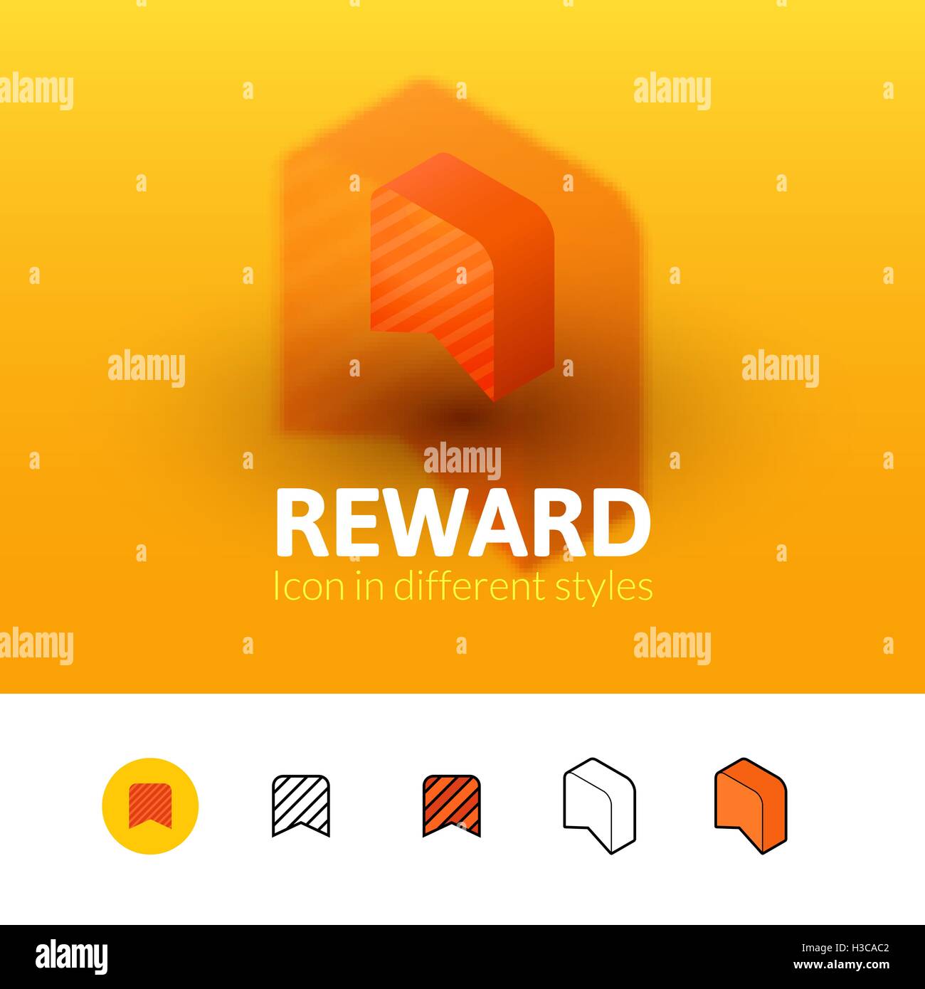 Reward icon in different style Stock Vector Image & Art - Alamy