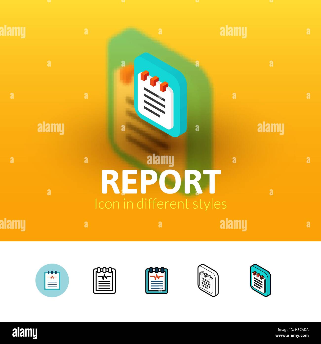 Diagnostic report icon Stock Vector Images - Alamy