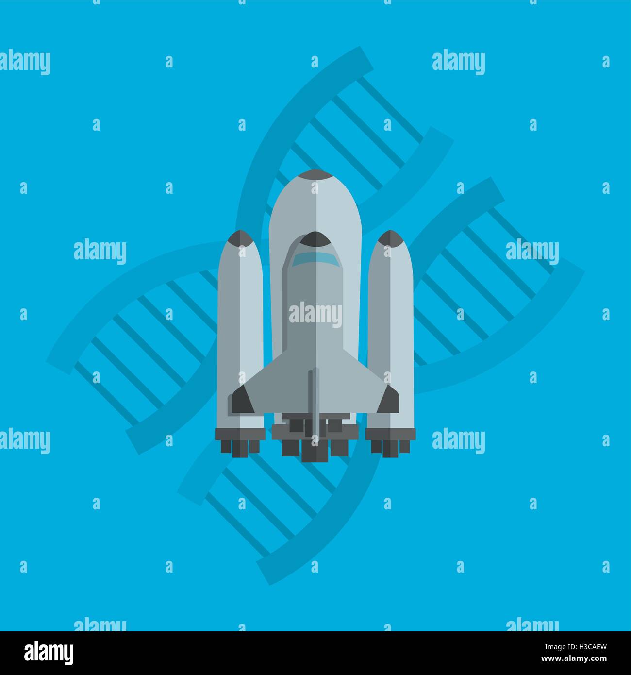 rocket with science related icons image Stock Vector Image & Art - Alamy
