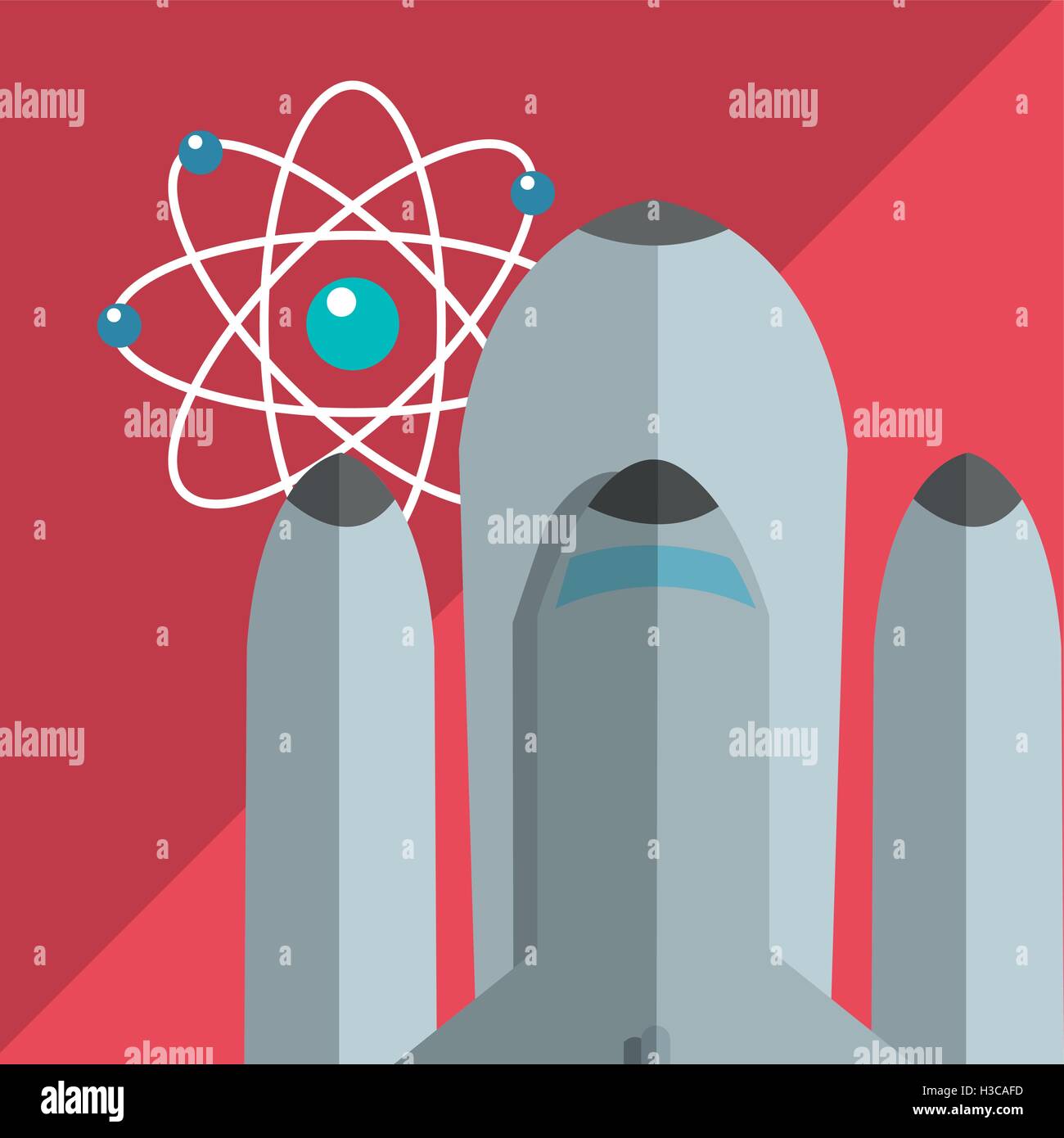 rocket with science related icons image Stock Vector Image & Art - Alamy