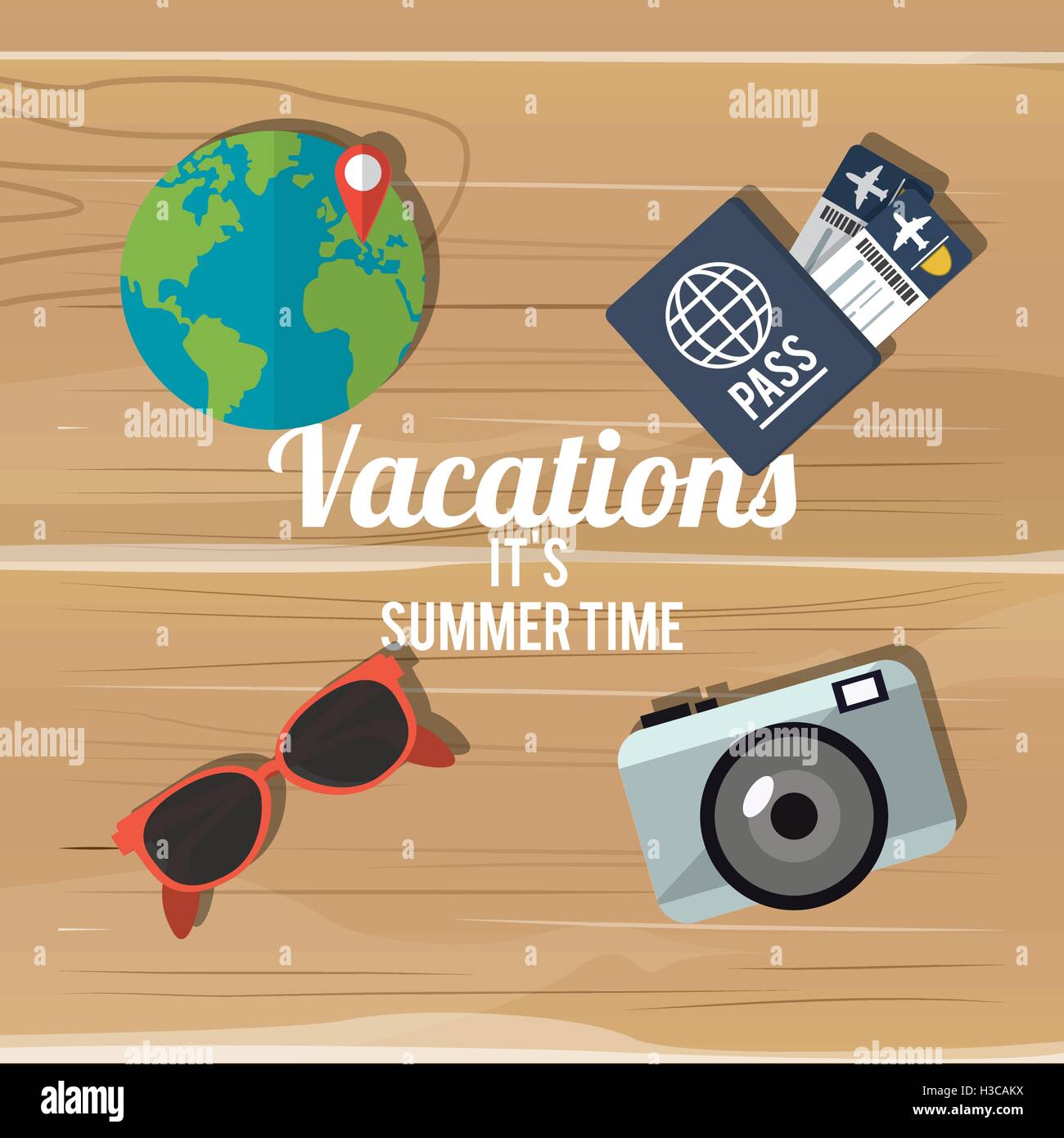 travel vacation or holidays related icons image Stock Vector Image ...