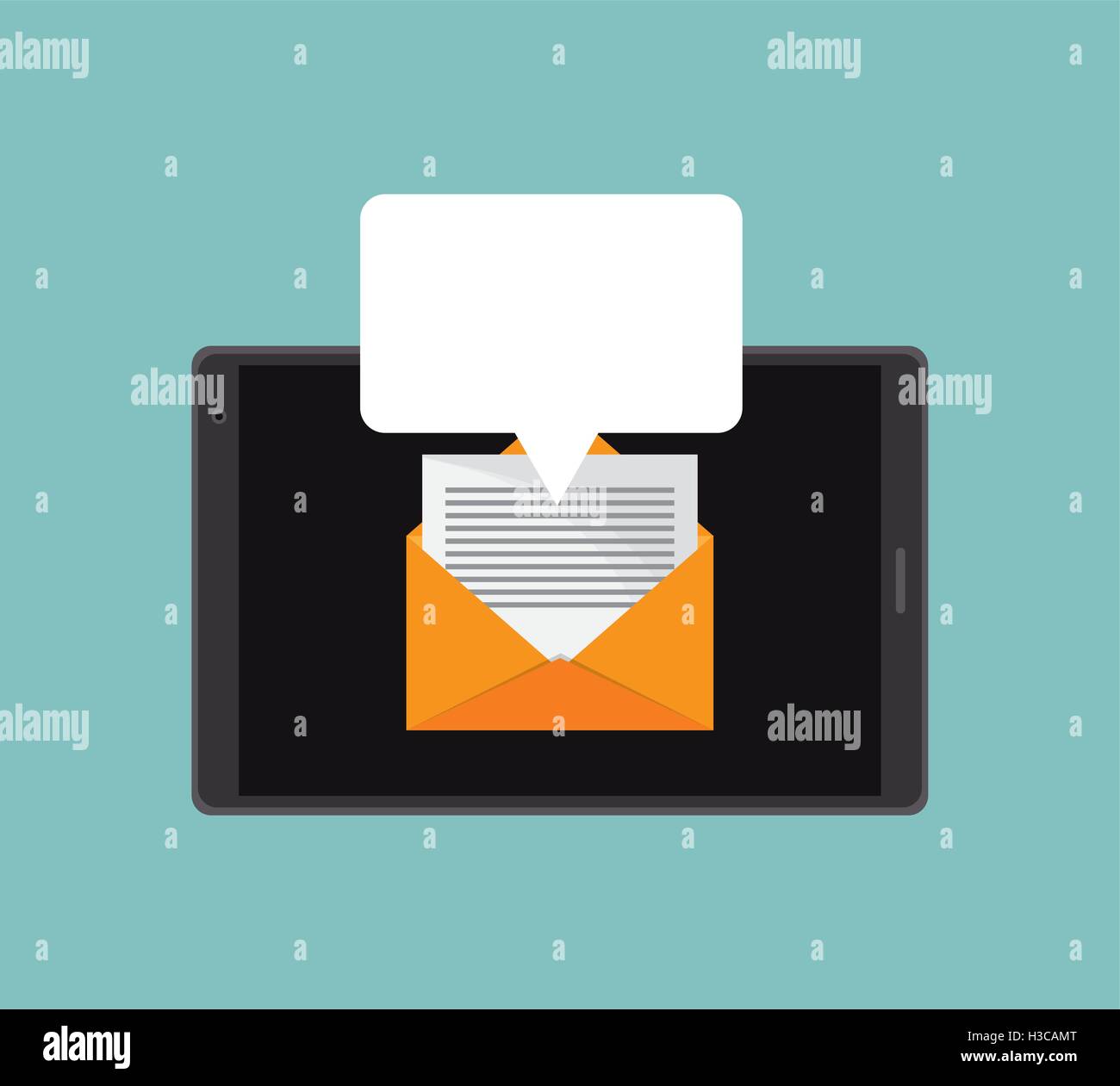 digital messaging related icons image Stock Vector Image & Art - Alamy
