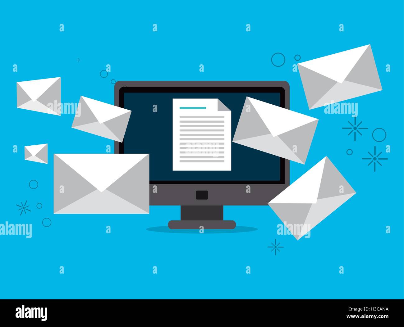 digital messaging related icons image Stock Vector Image & Art - Alamy