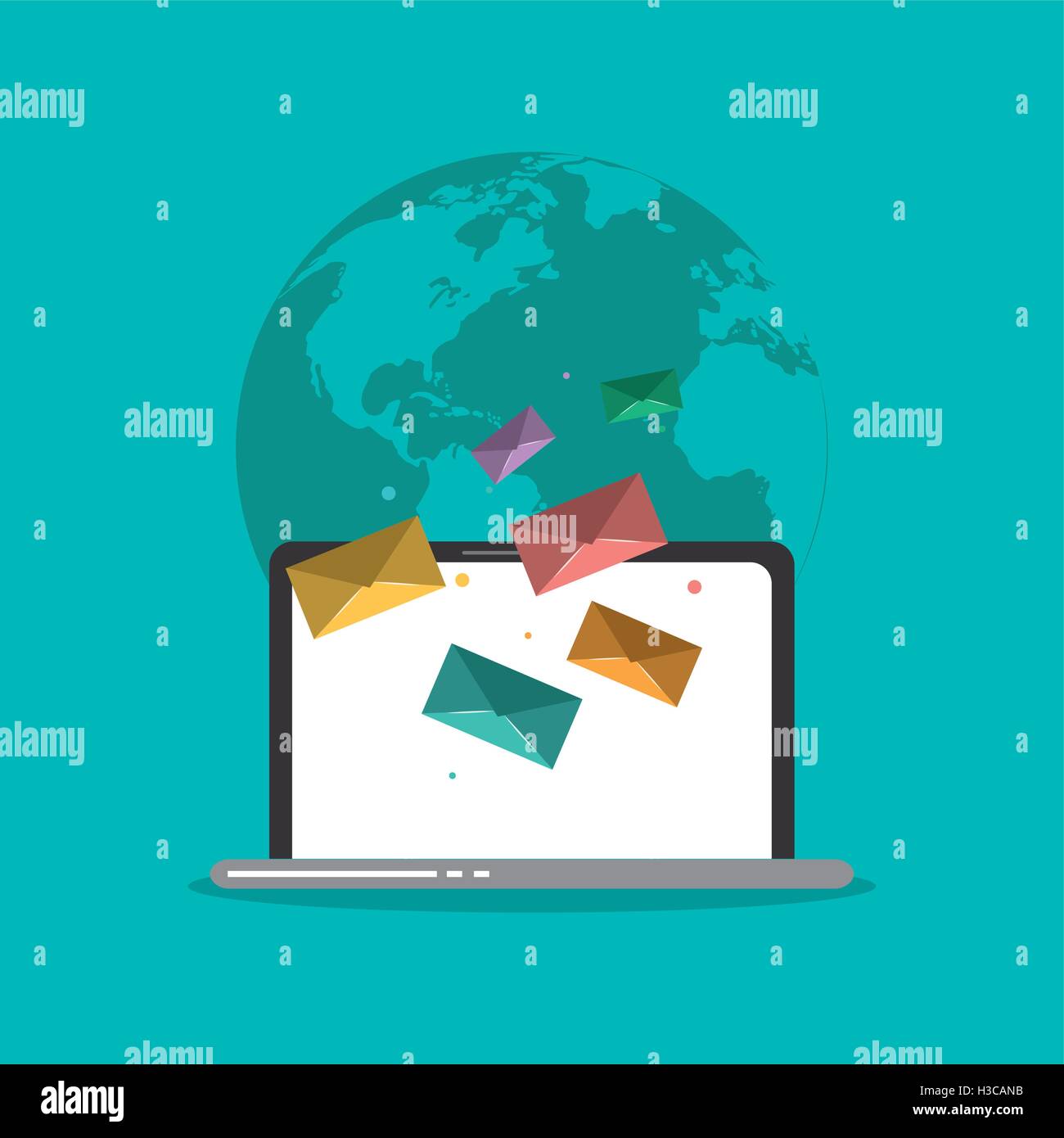 digital messaging related icons image Stock Vector Image & Art - Alamy