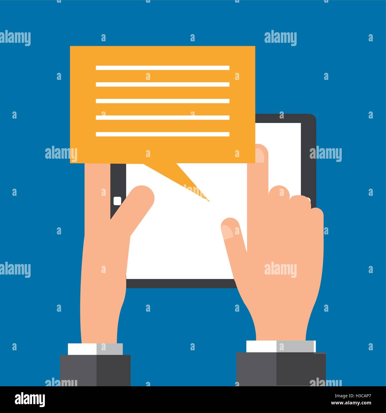 digital messaging related icons image Stock Vector Image & Art - Alamy
