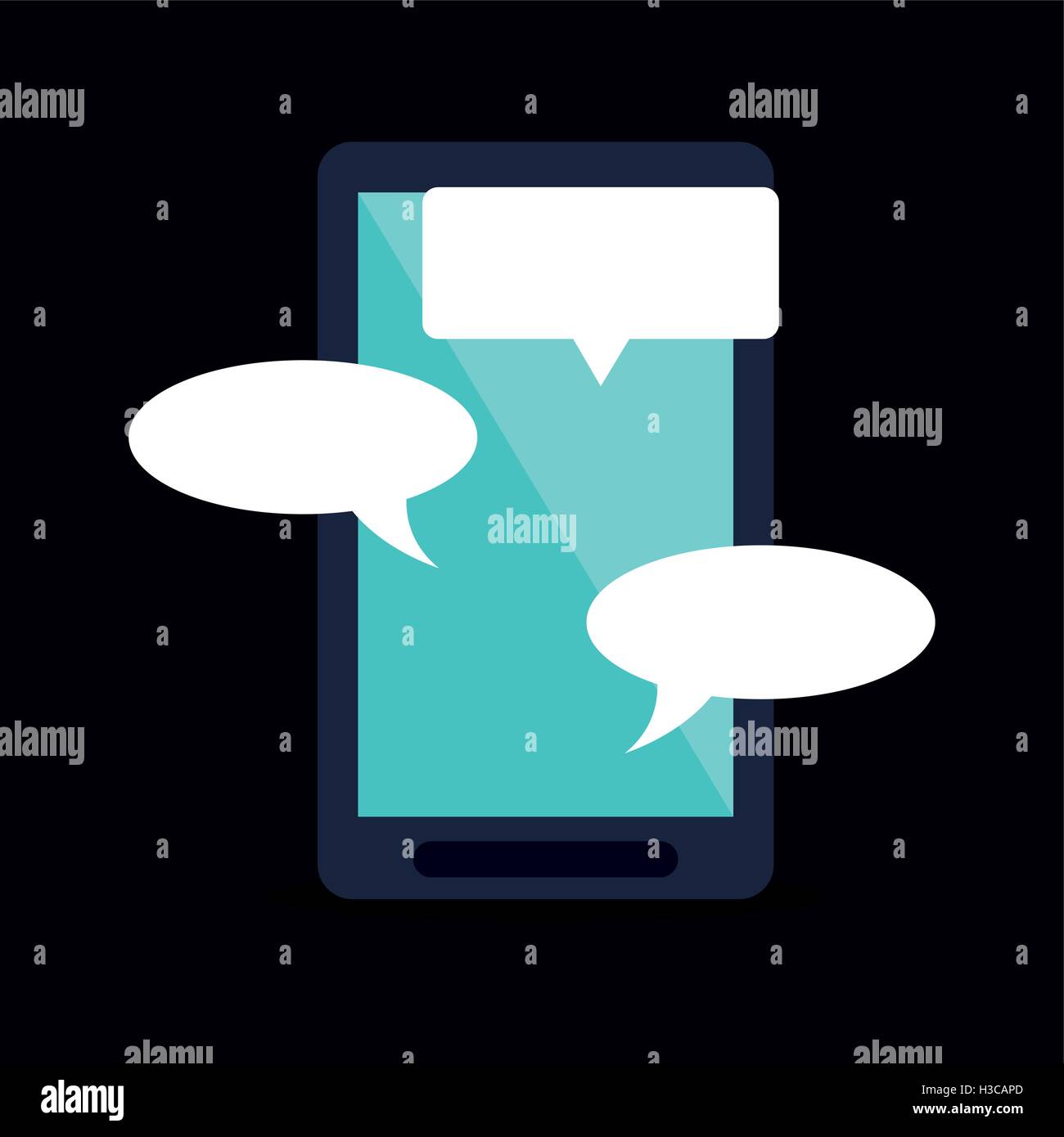 digital messaging related icons image Stock Vector Image & Art - Alamy