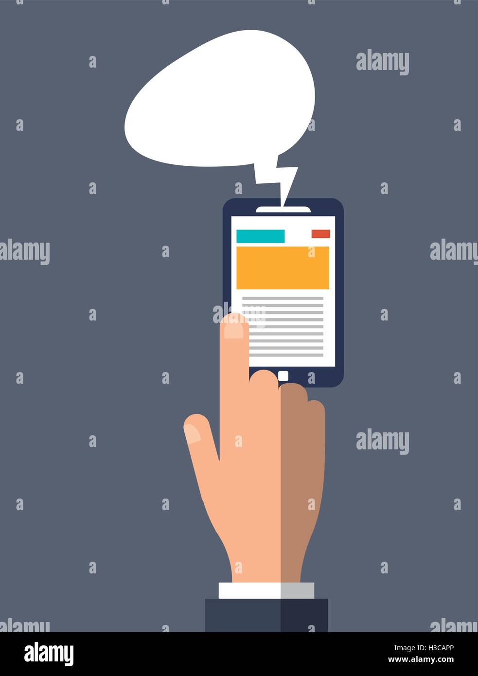 digital messaging related icons image Stock Vector Image & Art - Alamy