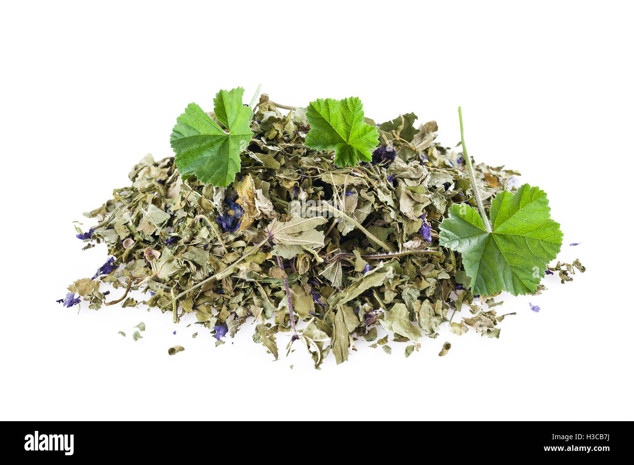 Dried mallow isolated on white Stock Photo - Alamy