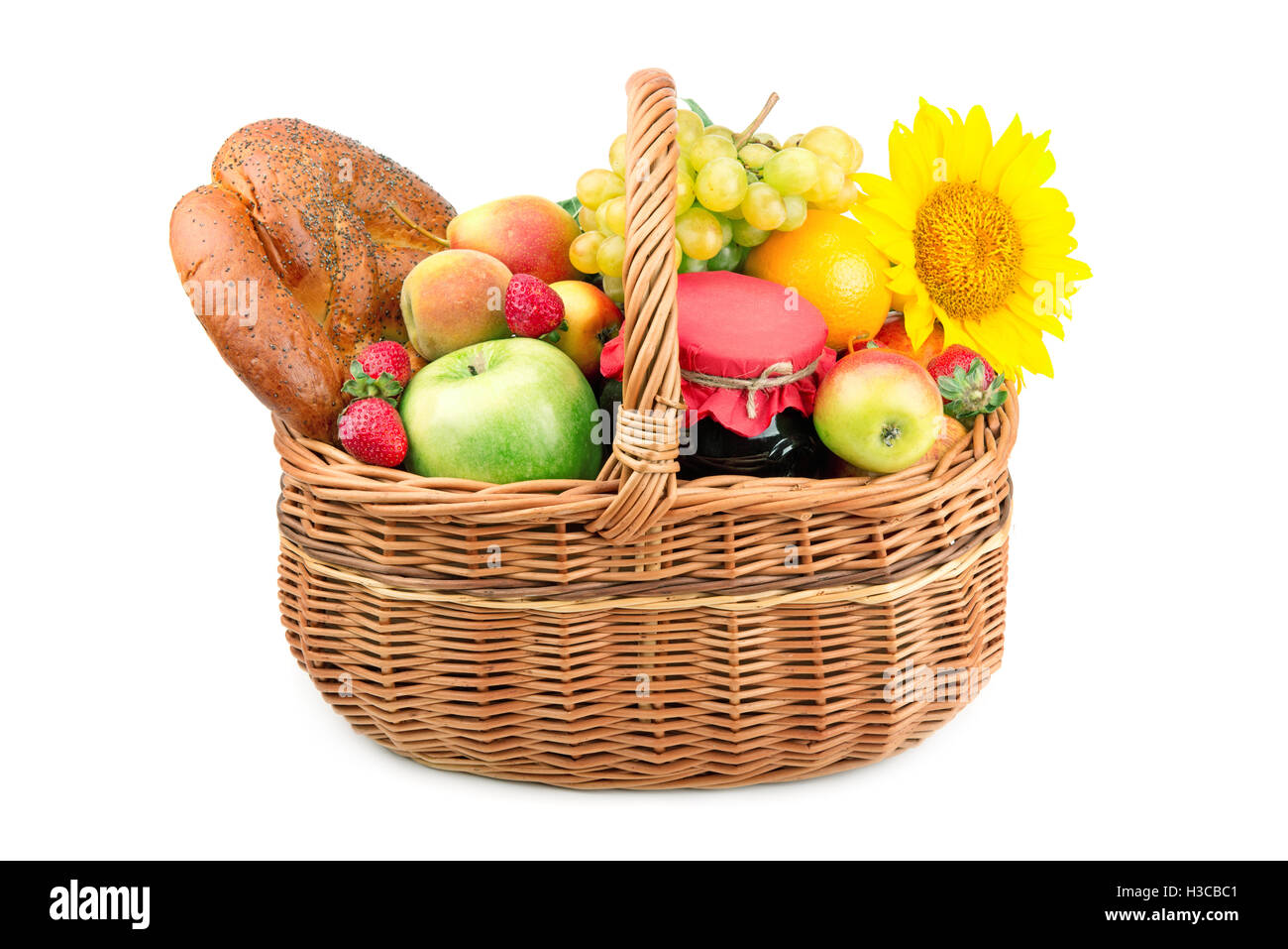 Shopping bag food products Cut Out Stock Images & Pictures - Alamy