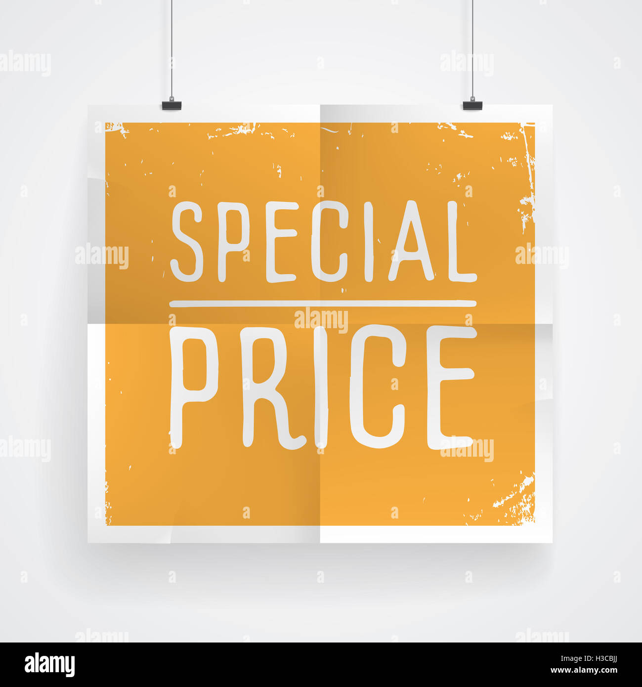 Vintage hand drawn lettering poster for retail and commerce Stock Photo ...