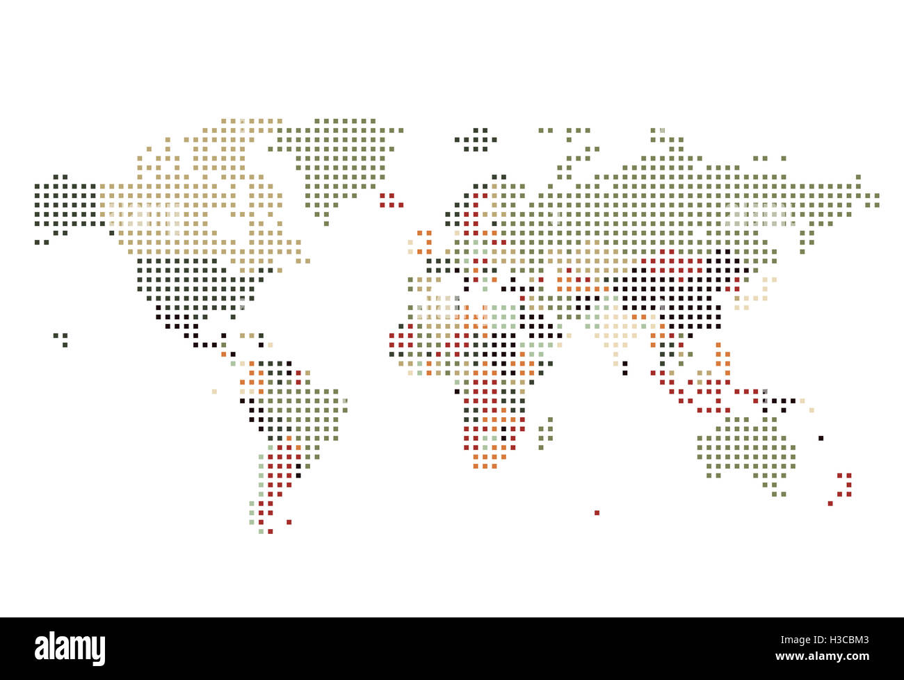 Dotted World Map Icon