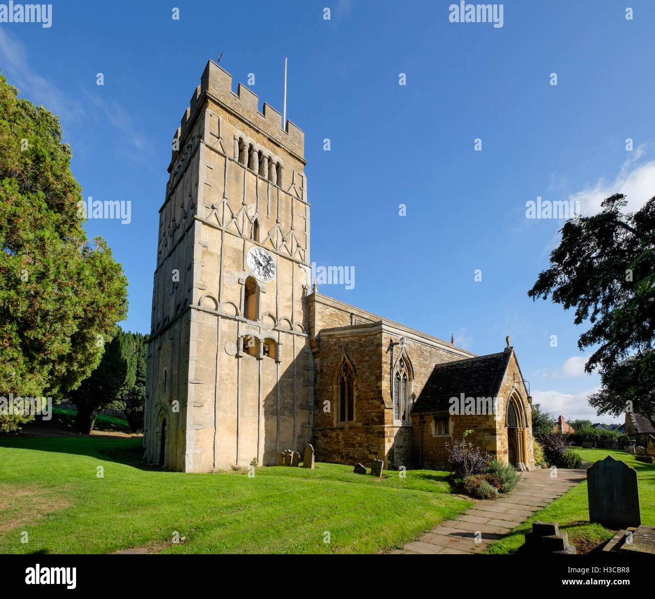 Saxon church tower uk earls hi-res stock photography and images - Alamy