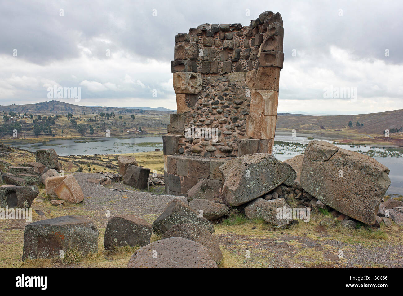 Chullpas - Stone Funerary Towers at Sillustani Built To House The ...