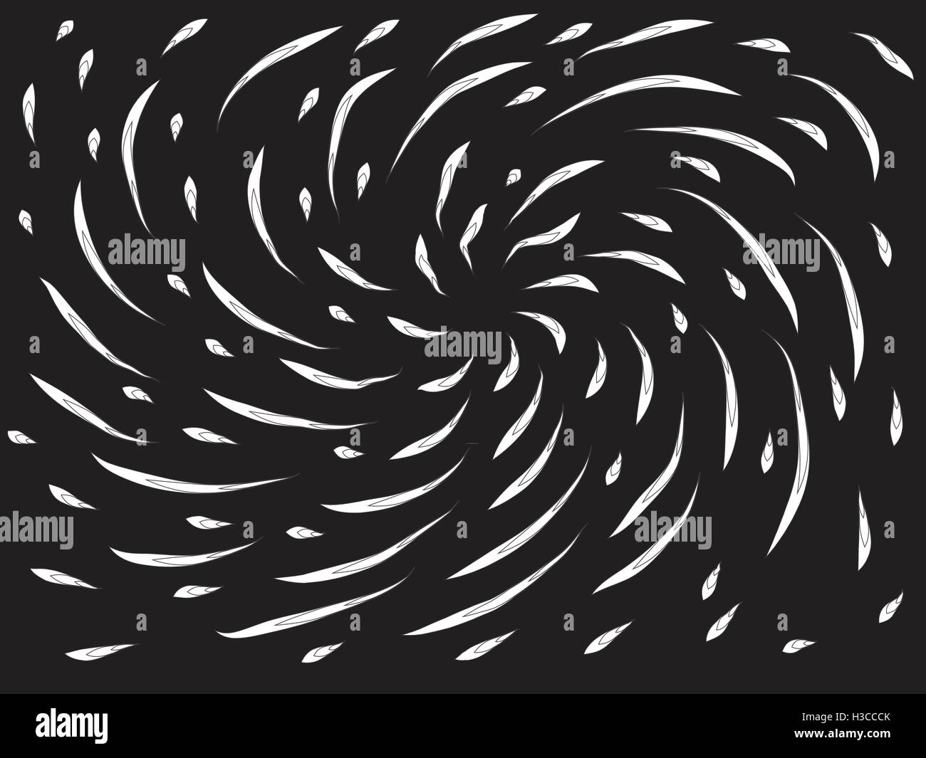 White spiral pattern on a black background Stock Vector Image & Art - Alamy
