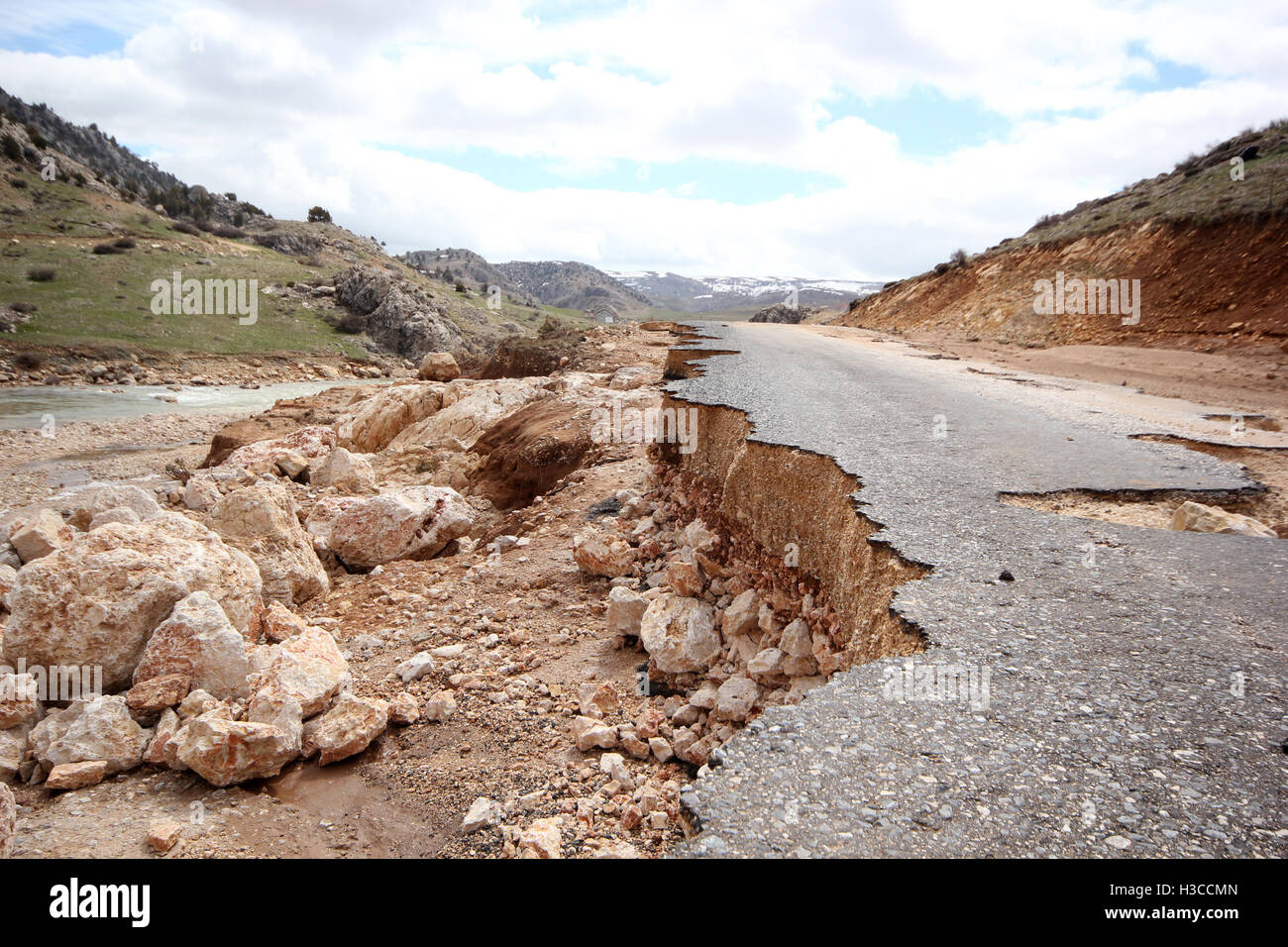 Earthquake, fault line, road hi-res stock photography and images - Alamy