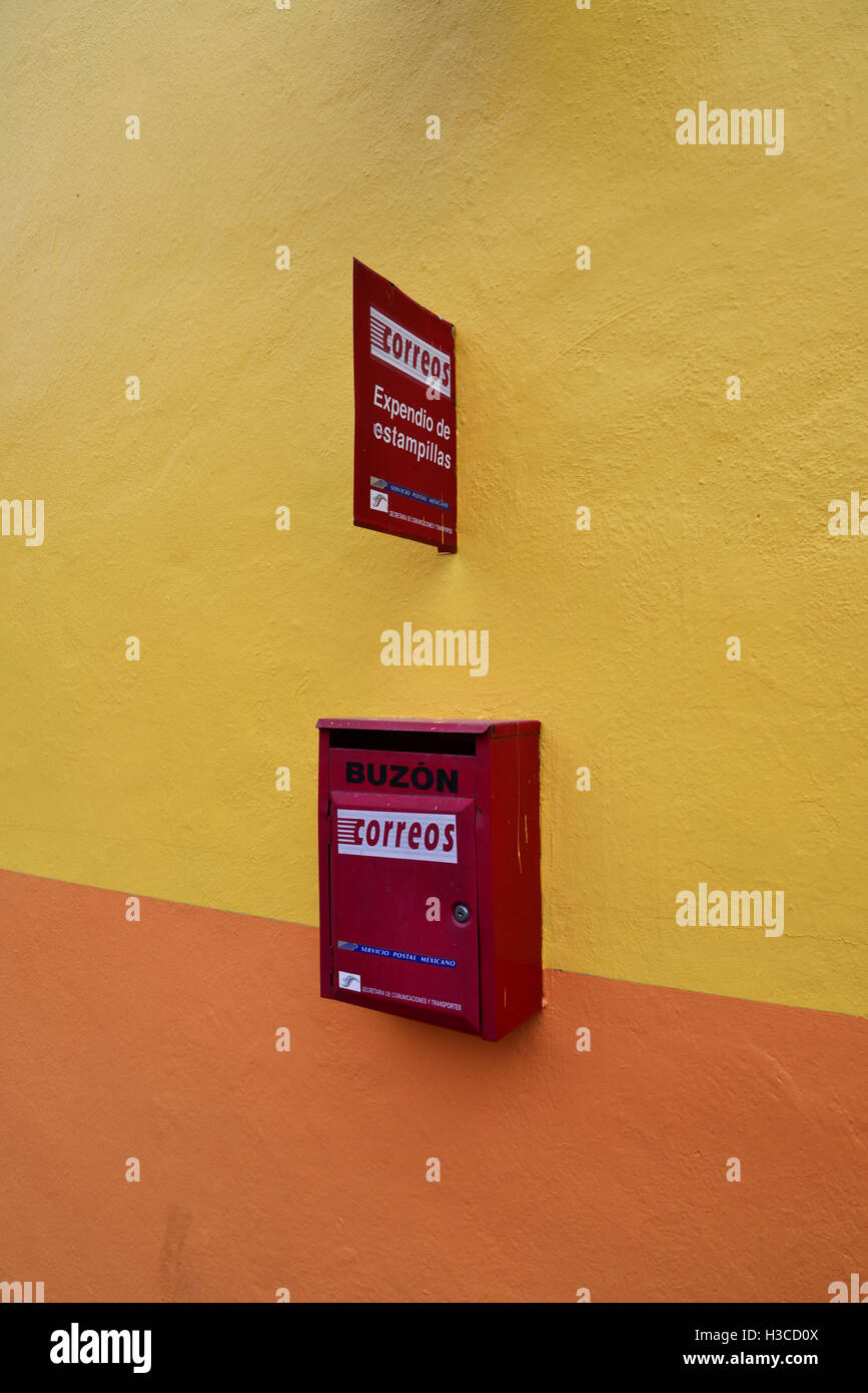 Mexico, Queretaro State, Jalpan, Correos, Post Box Stock Photo - Alamy