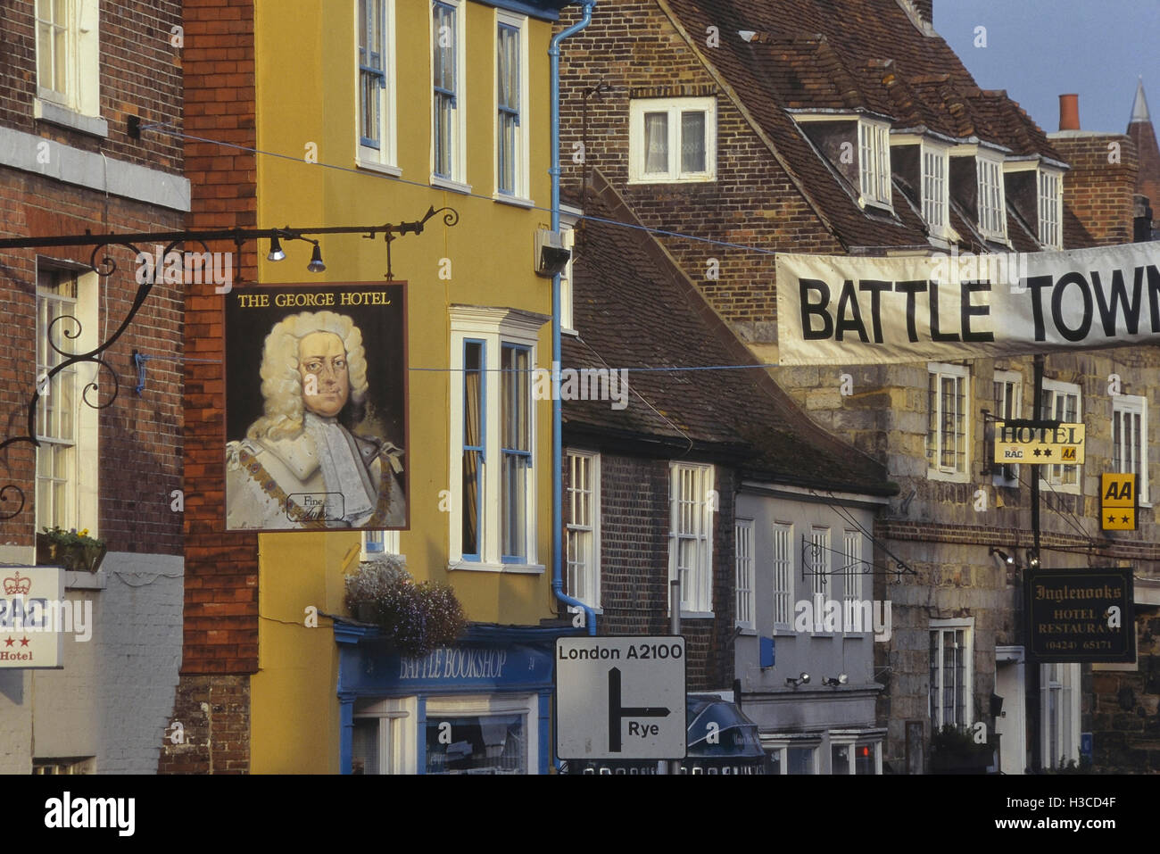 Battle High Street. Battle. East Sussex. England. UK Stock Photo - Alamy