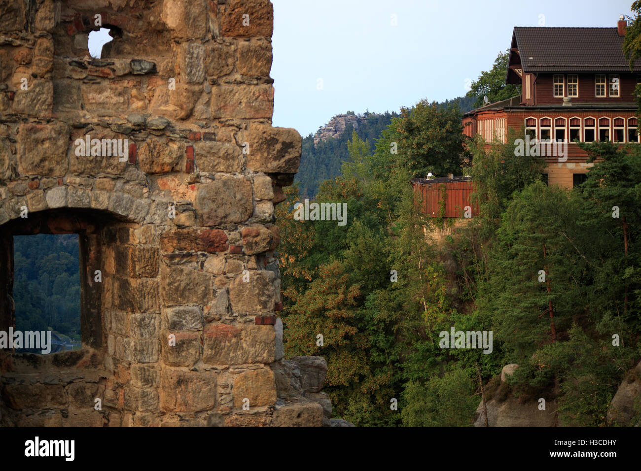 castle oybin in upper lusatia in saxony Stock Photo - Alamy