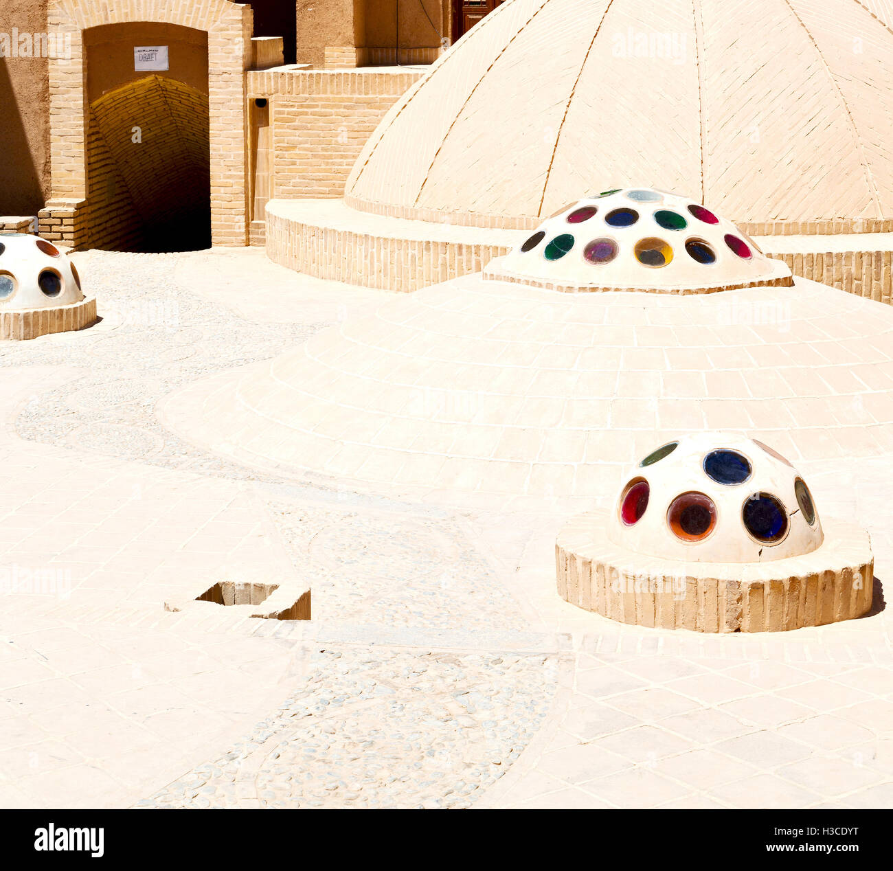 blur in iran the old contruction prison of alexander historic building ...