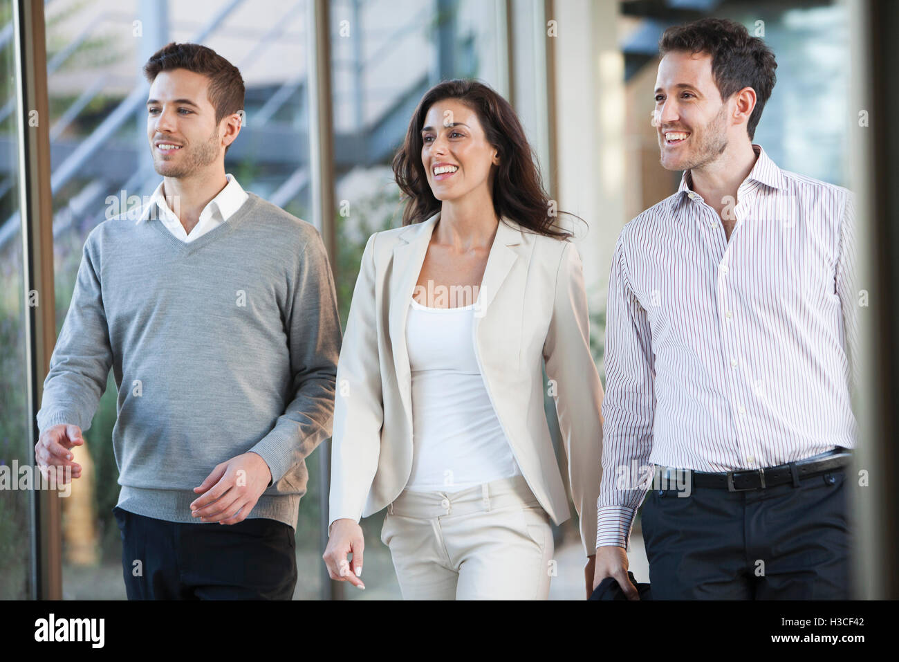 Business colleagues work together with confidence Stock Photo - Alamy