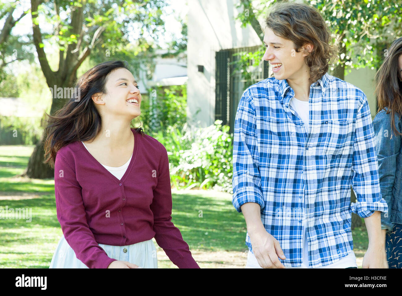Young woman student walks in hi-res stock photography and images - Alamy