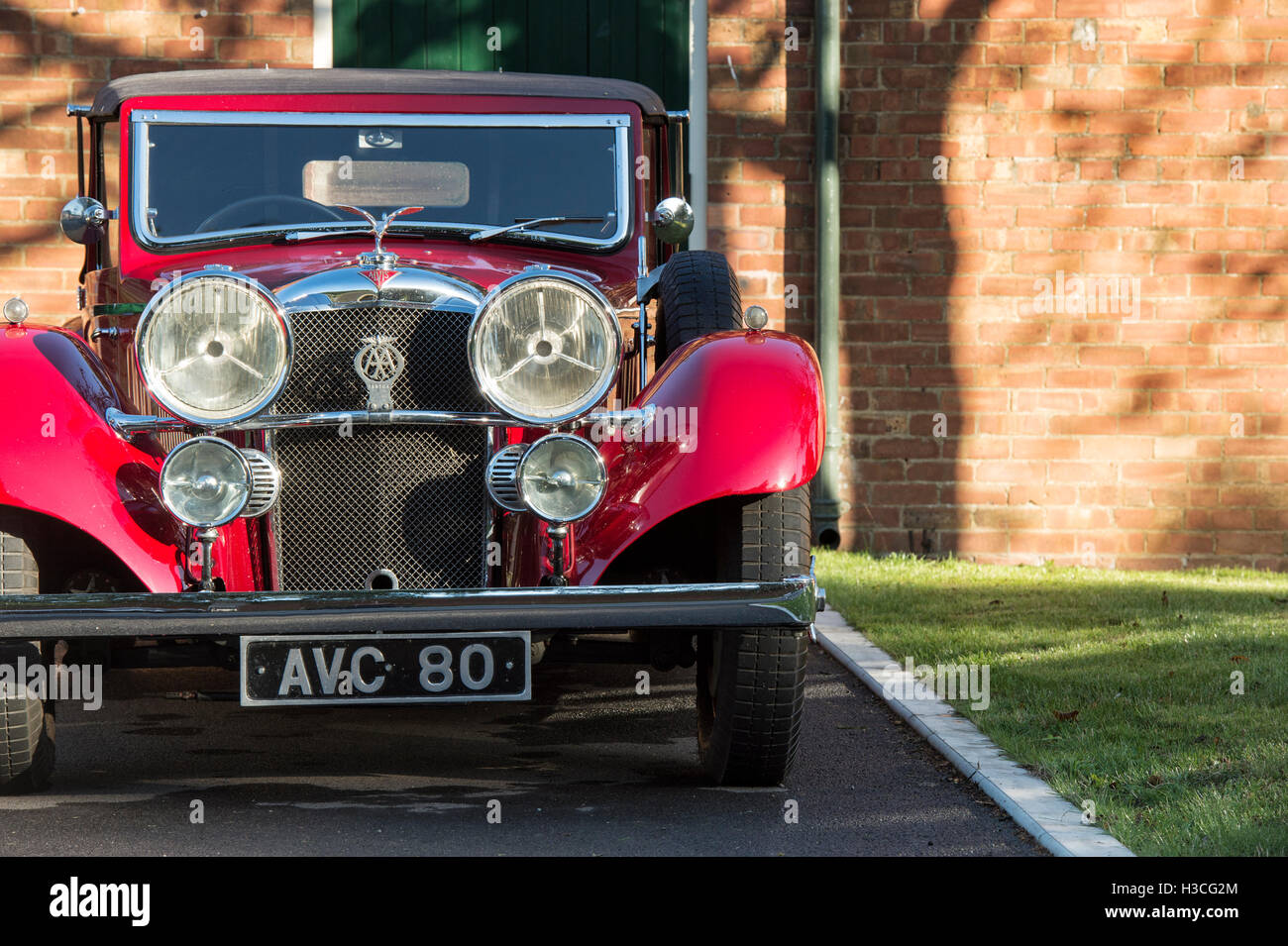 1935 Alvis car at Bicester Heritage Centre. Oxfordshire, England Stock ...
