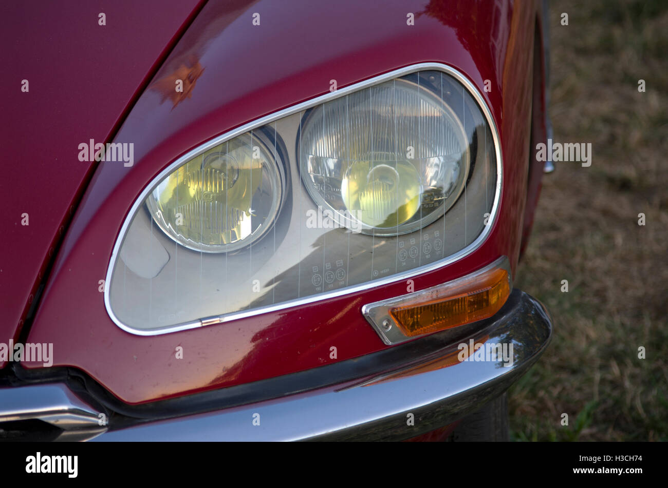 Elegant liines of a Citroen DS headlight Stock Photo - Alamy