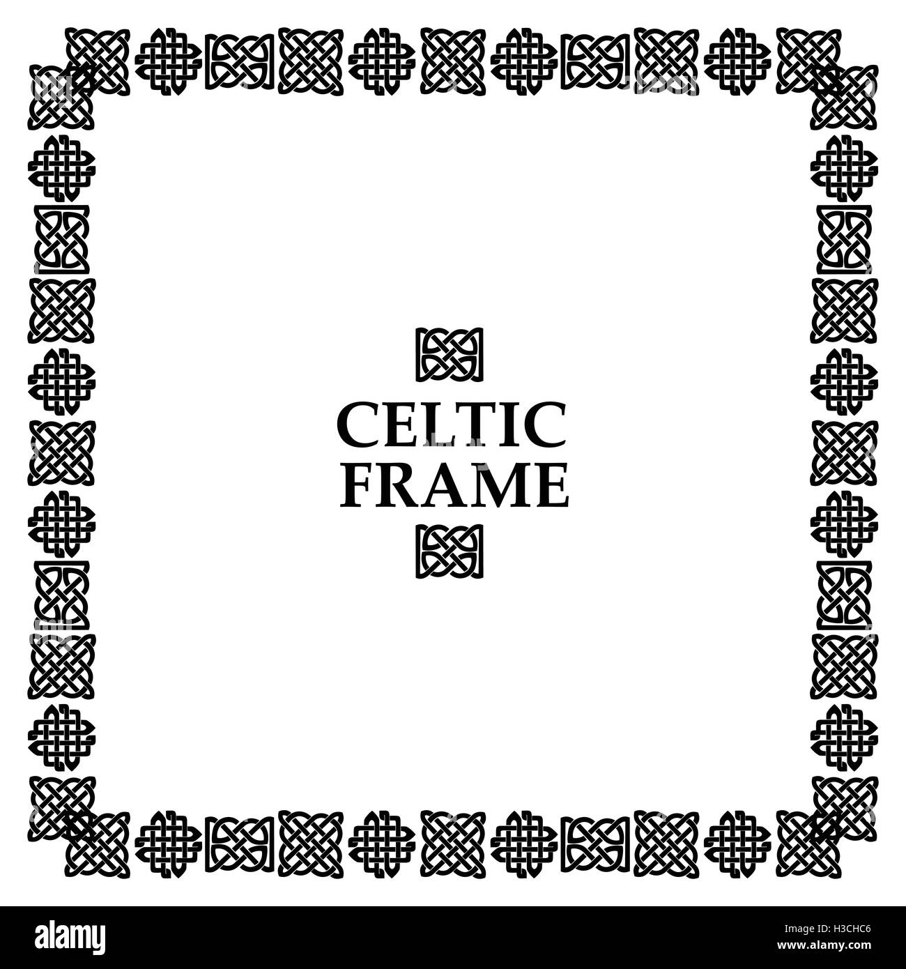 Celtic knot square frame Stock Vector Image & Art - Alamy