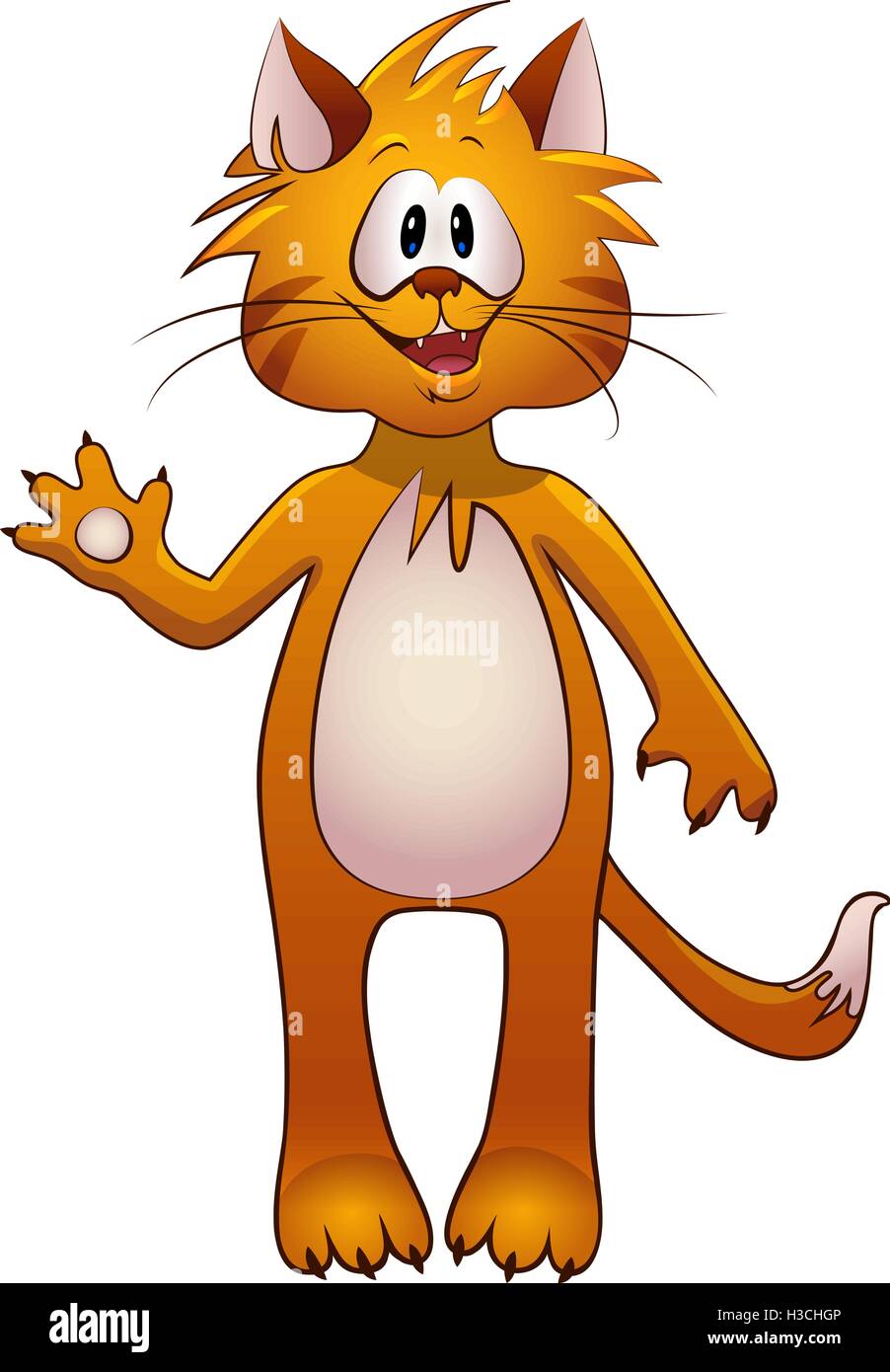 Red fun cartoon cat Stock Vector Image & Art - Alamy