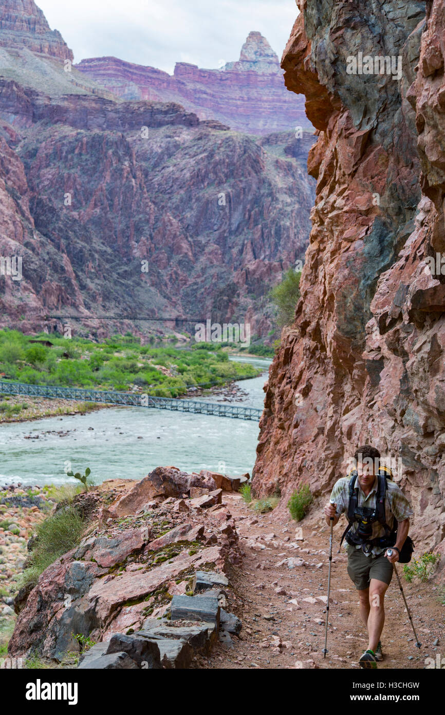 Bright Angel Trail, Grand Canyon National Park, Arizona Stock Photo - Alamy