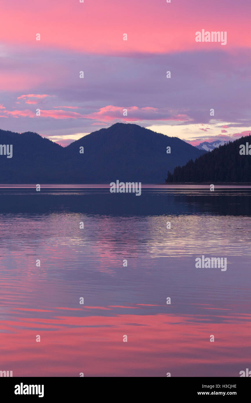 Sunset, Tongass National Forest, Alaska Stock Photo - Alamy