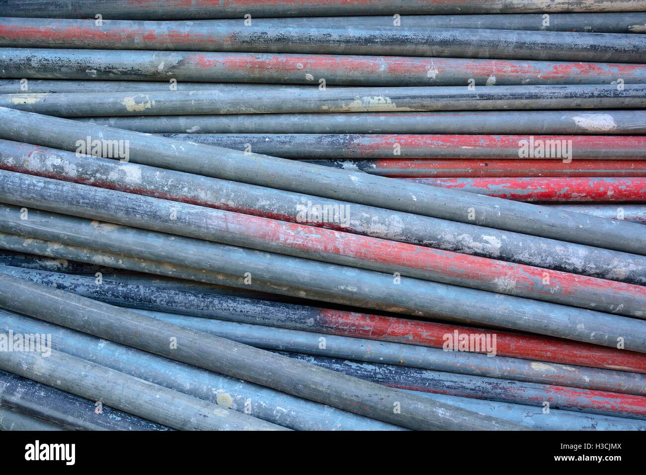 Metal rusty pipes lying in hi-res stock photography and images - Alamy