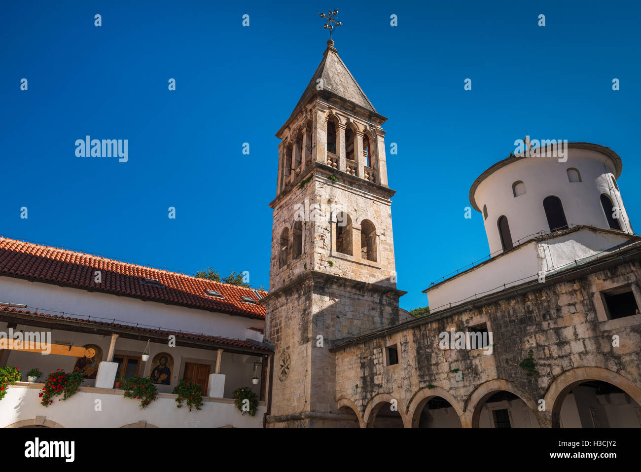 Krka monastery bell tower hi-res stock photography and images - Alamy