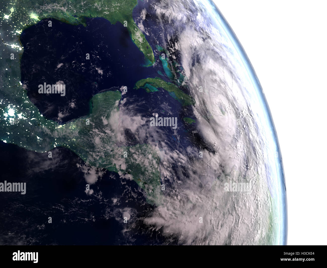 Hurricane matthew satellite image hi-res stock photography and images ...