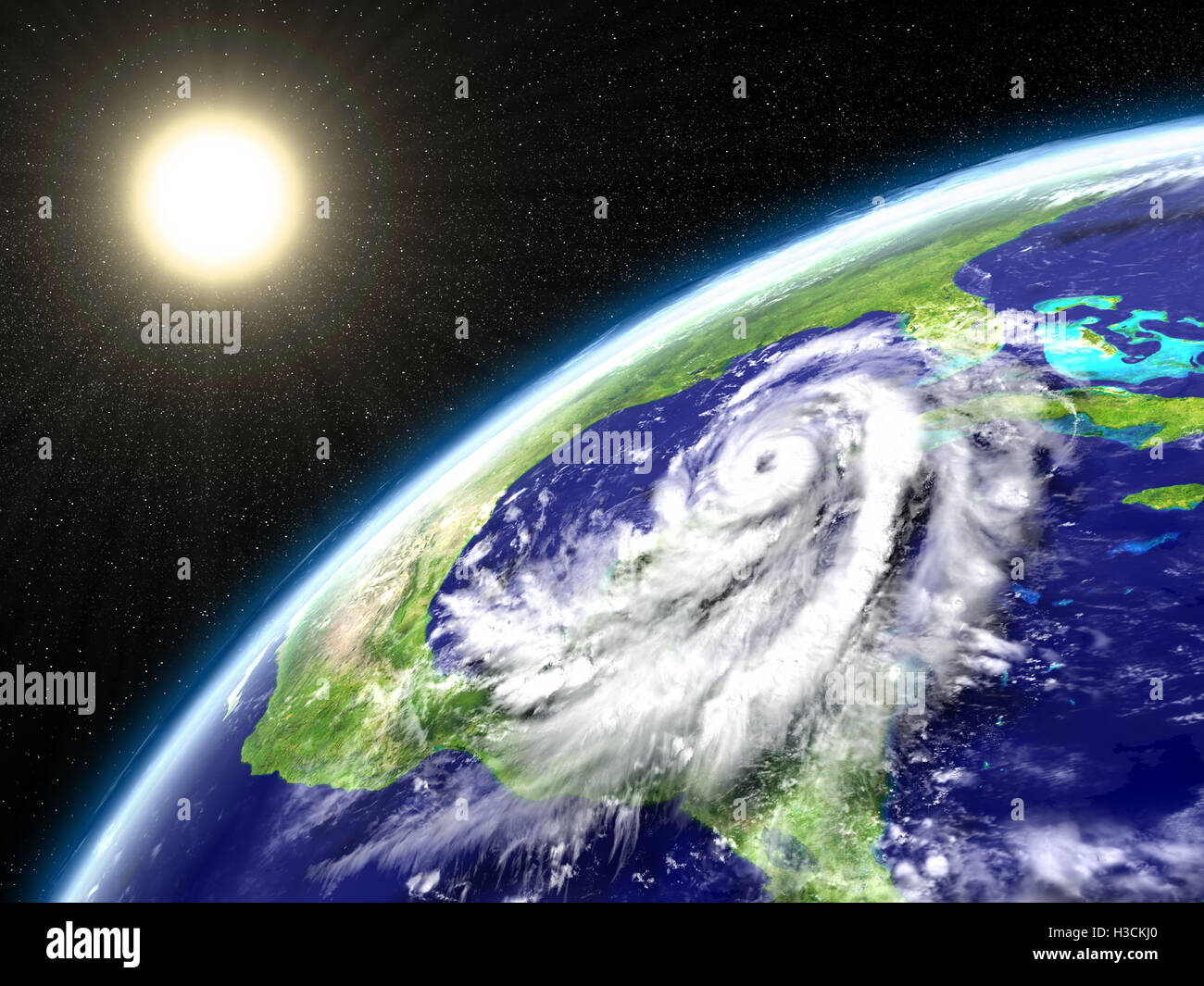Hurricane matthew satellite image hi-res stock photography and images ...