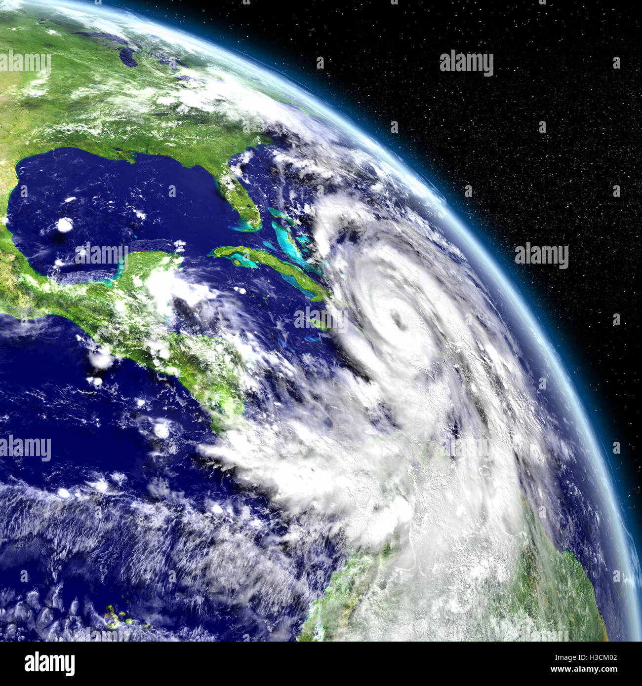 Hurricane matthew satellite image hi-res stock photography and images ...