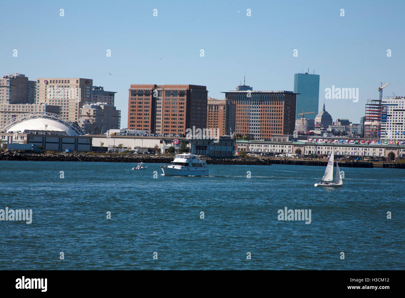 High Rise office buildings and The Custom House The Waterfront Boston ...