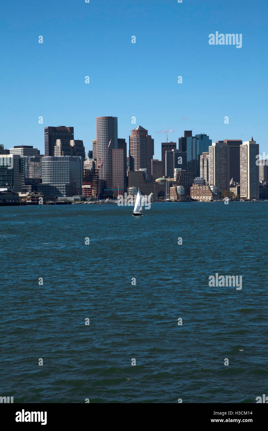 High Rise office buildings and The Custom House The Waterfront Boston ...