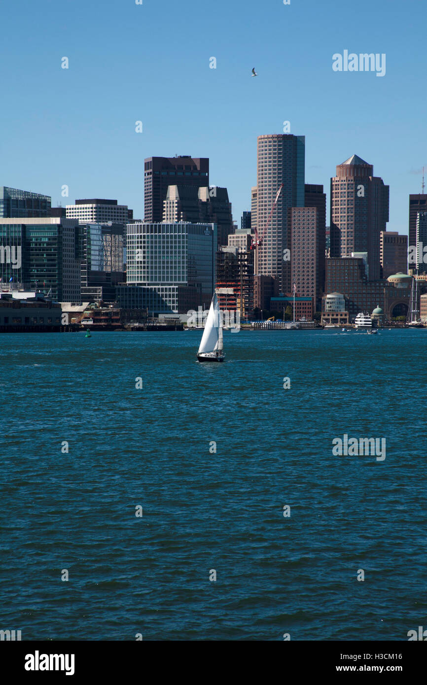 High Rise office buildings and The Custom House The Waterfront Boston ...
