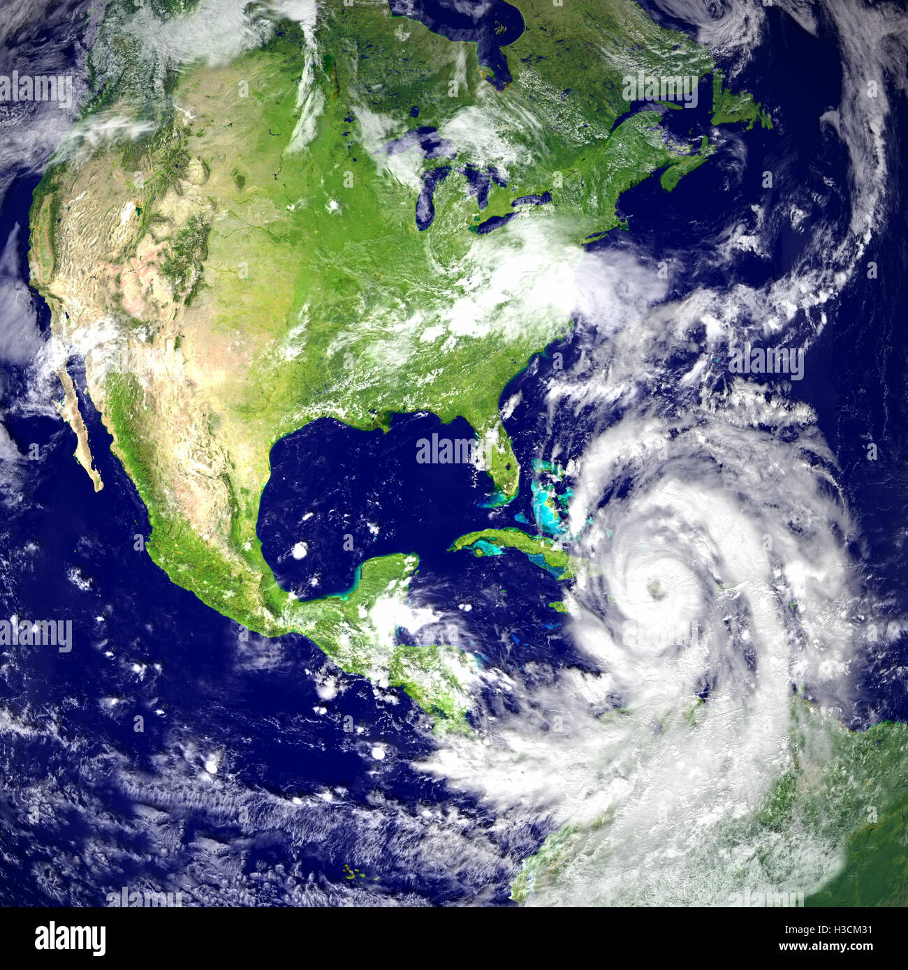 Hurricane matthew satellite image hi-res stock photography and images ...