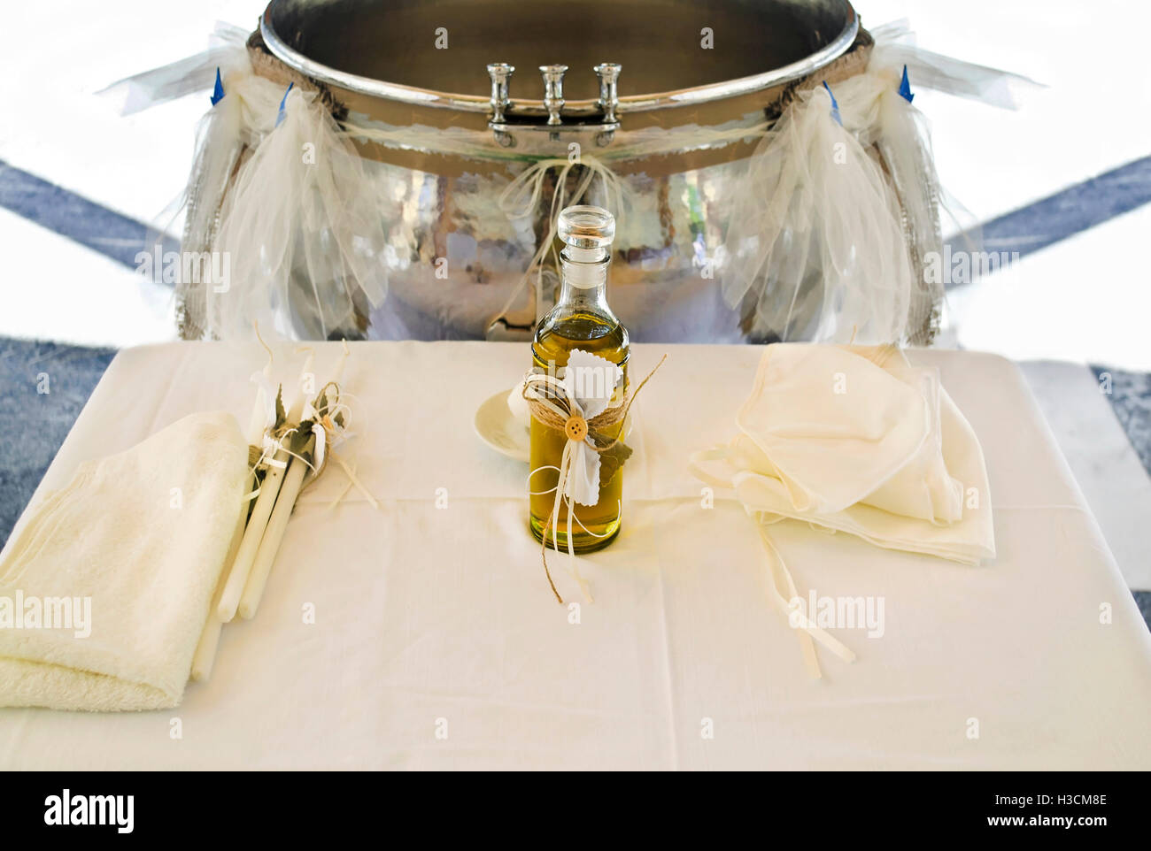 Christening oil greece hi-res stock photography and images - Alamy